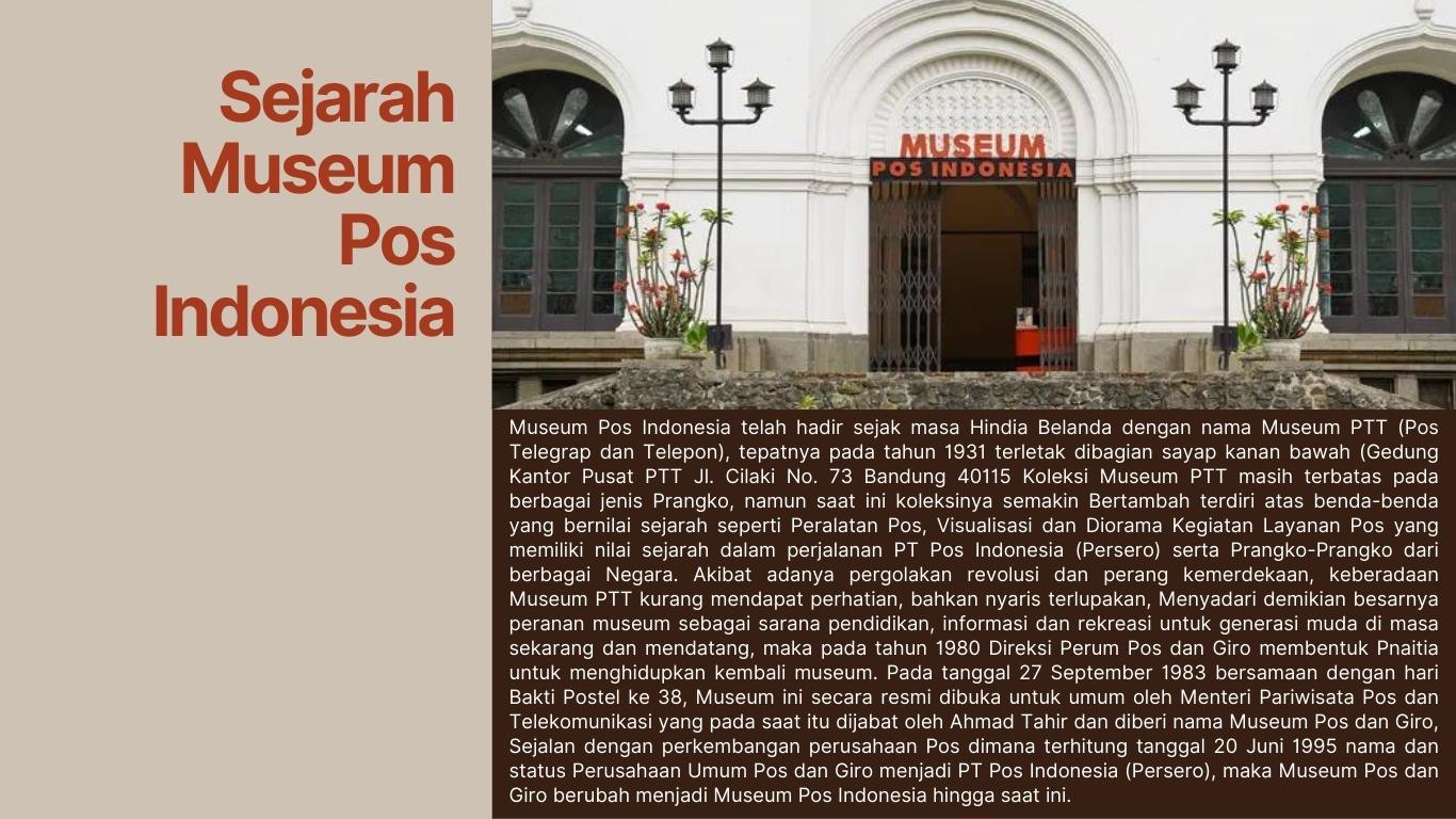Sejarah Museum Pos Indonesia